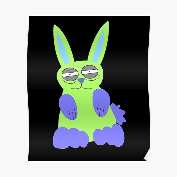 "Tired Easter Bunny Tired Bunny" Poster by phys | Redbubble