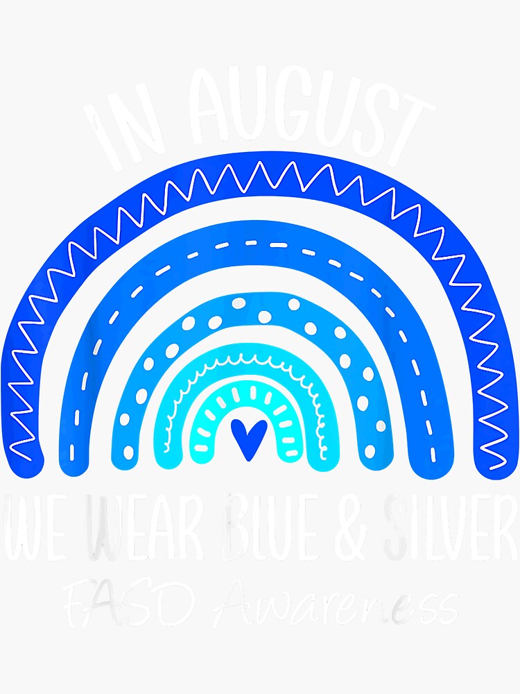 "Rainbow FASD Fetal Alcohol Spectrum Disorders Awareness" Sticker for ...