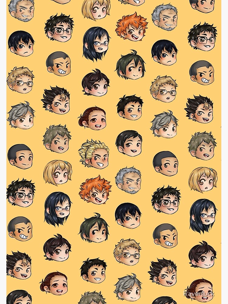 "Haikyuu !! Karasuno Chibis" Spiral Notebook for Sale by Ravenluck ...