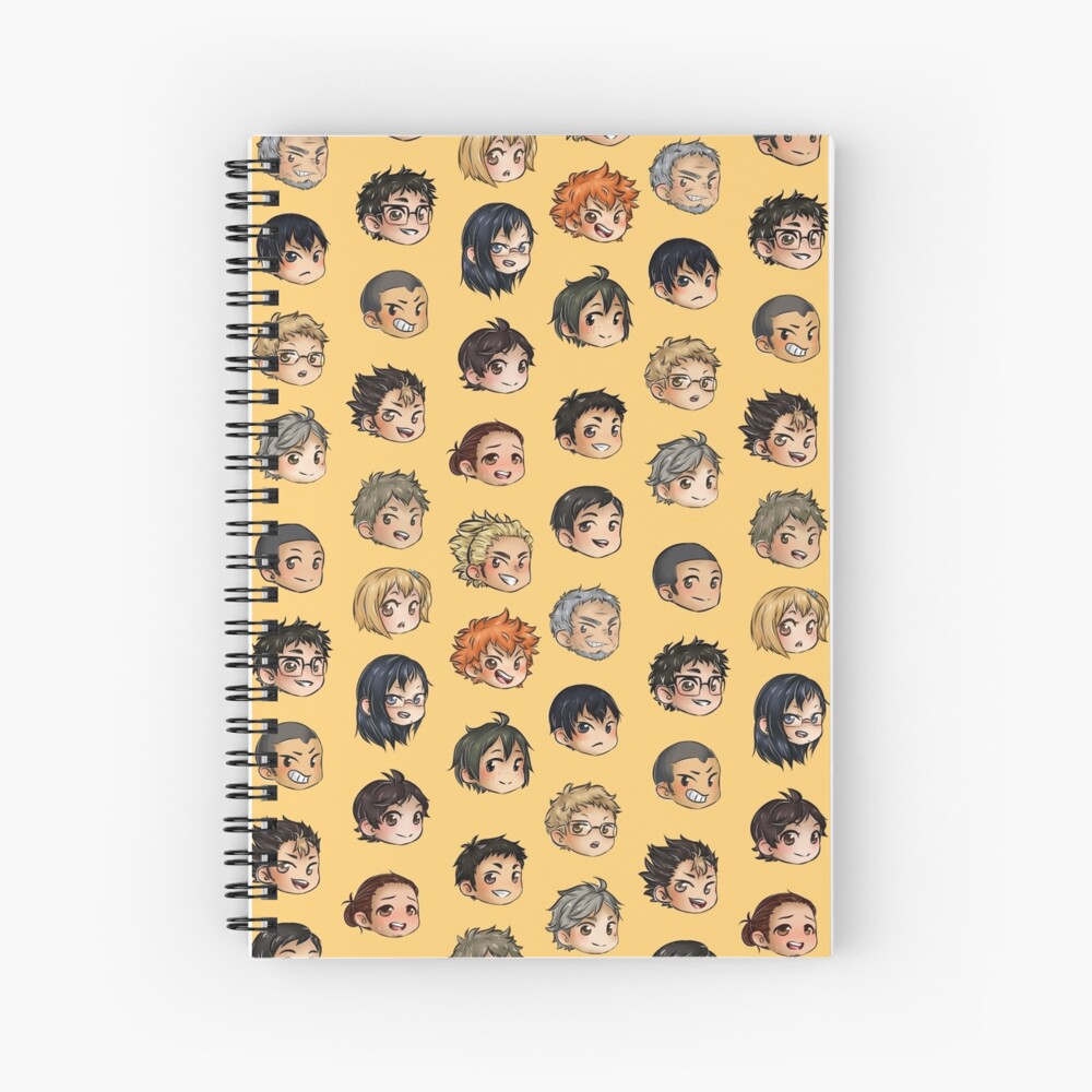 "Haikyuu !! Karasuno Chibis" Spiral Notebook for Sale by Ravenluck ...