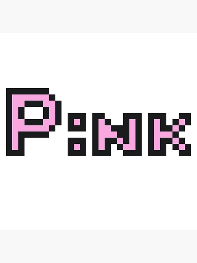 "Pixel art. Pixel lettering. Pink color." Poster for Sale by SanichNA ...
