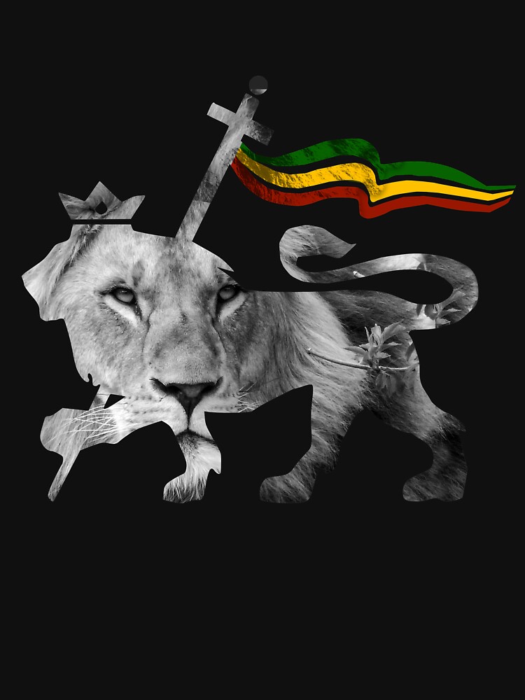 "Lion of Judah King Rasta Reggae Design" Lightweight Hoodie for Sale by ...