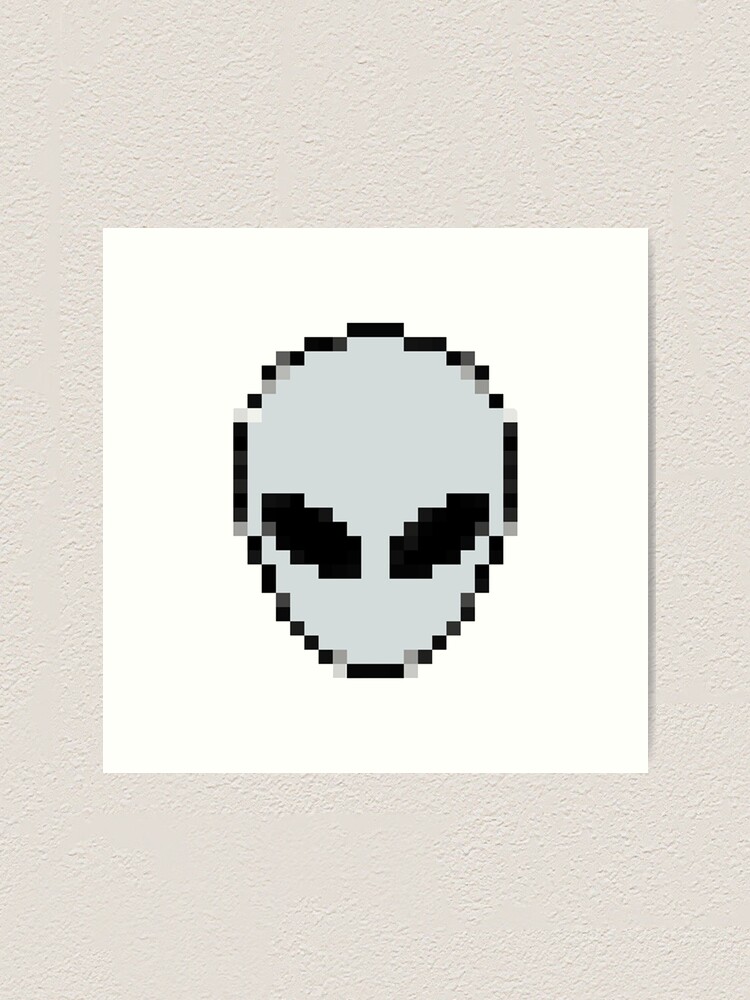 "Pixel art. Alien head" Art Print for Sale by SanichNA | Redbubble