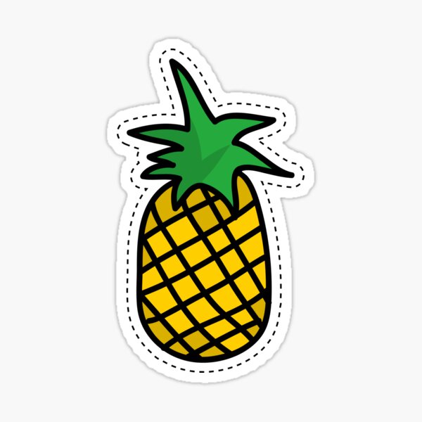 "Pineapple" Sticker for Sale by trywoll | Redbubble