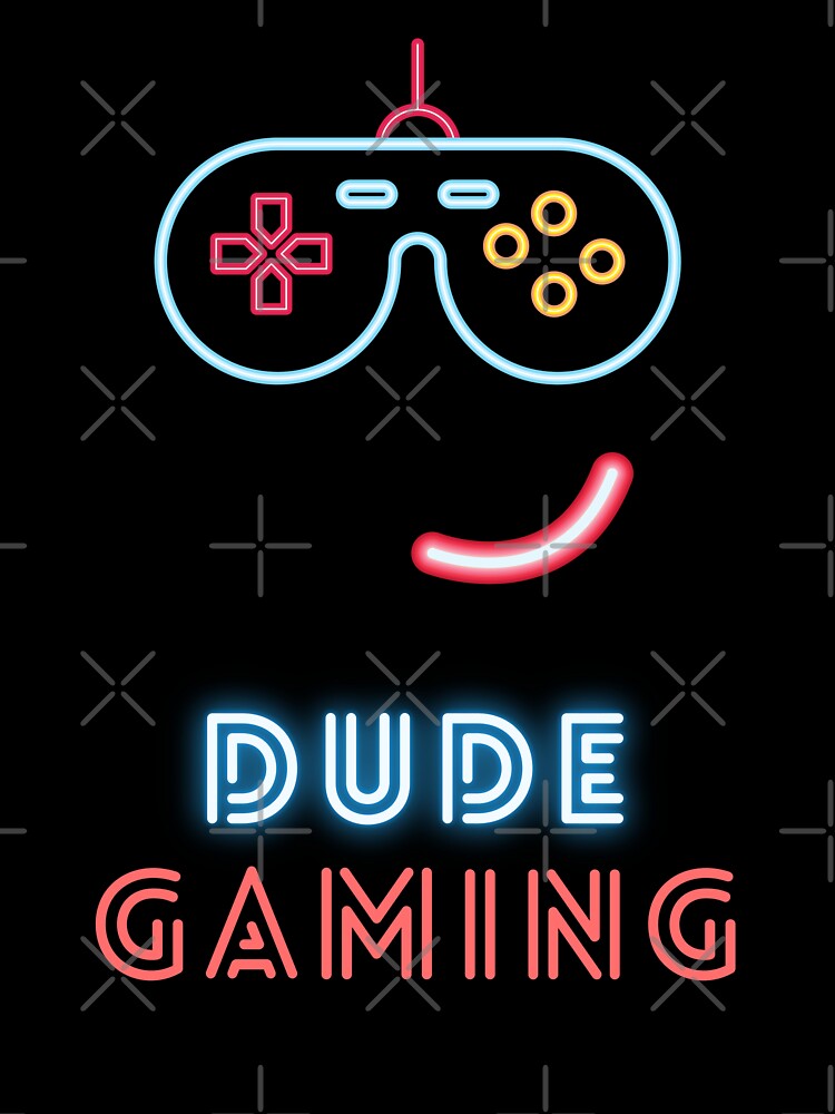 "Neon Dude Gaming - Gamer design" Sticker for Sale by INSOMNIAC101 ...