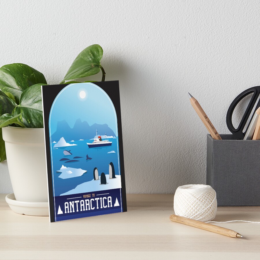 "antarctica Sticker" Art Board Print for Sale by NiklasKranz | Redbubble