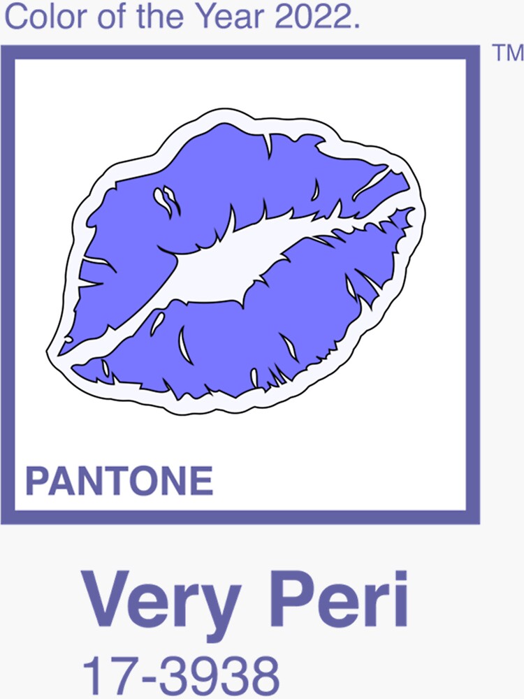 "New Very Peri Kiss Active " Sticker for Sale by Ramsey5dDesigns ...