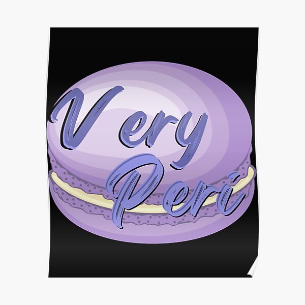 "Pantone Color Of The Year 2022, Very Peri Macaron " Poster by ...