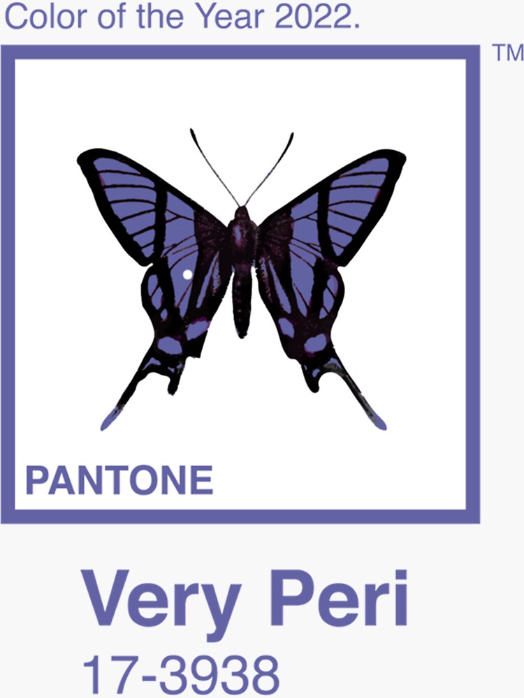 "Veri Peri Butterfly " Sticker by Ramsey5dDesigns | Redbubble