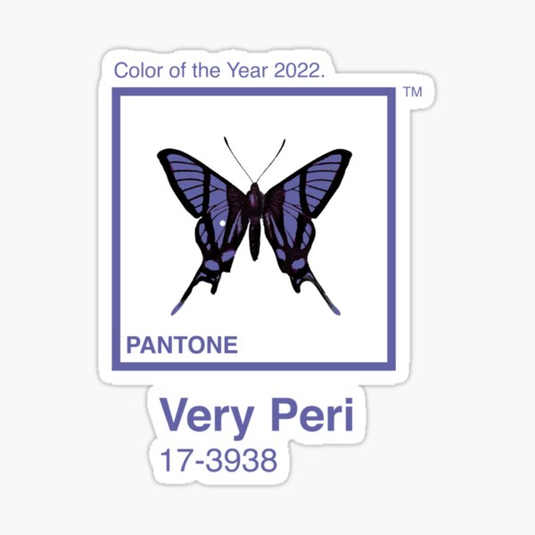 "Veri Peri Butterfly " Sticker by Ramsey5dDesigns | Redbubble