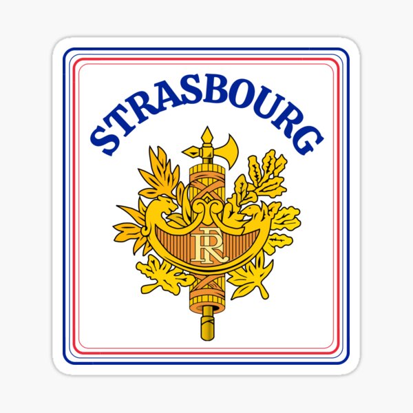"City of Strasbourg" Sticker for Sale by FedSherDesign | Redbubble