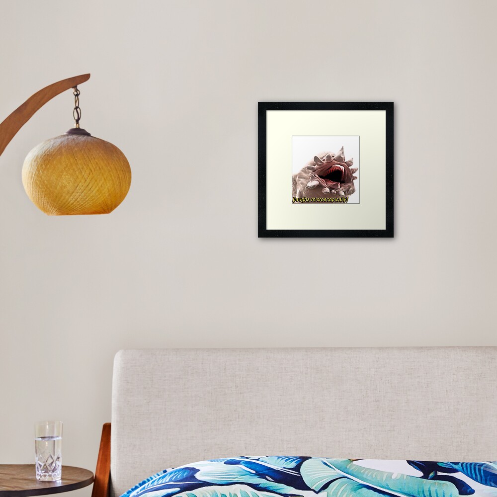 "[laughs microscopically]" Sticker for Sale by jackiekeating | Redbubble