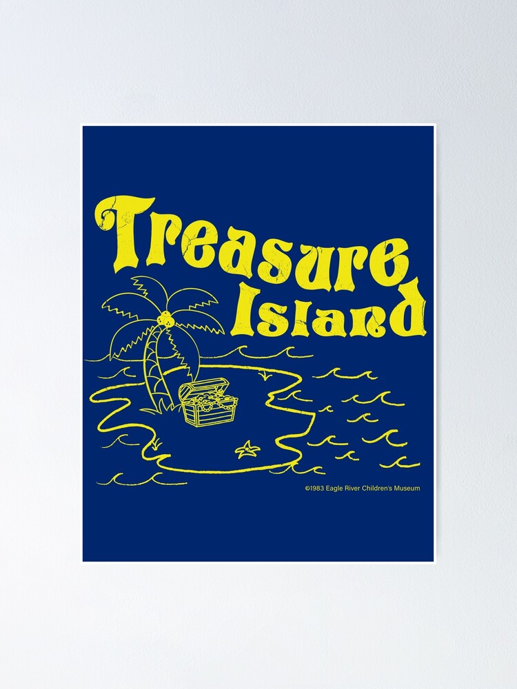 "Treasure Island - Yellow Design" Poster for Sale by Rackpot | Redbubble