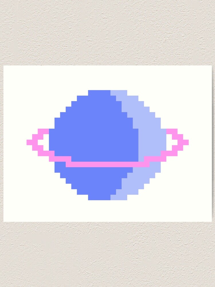 "pixel planet" Art Print for Sale by emilyg22 | Redbubble
