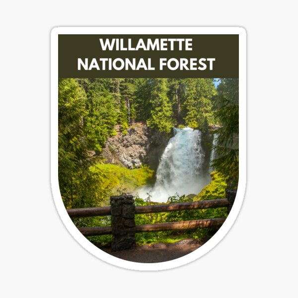 "Willamette National Forest - Oregon" Sticker for Sale by ...
