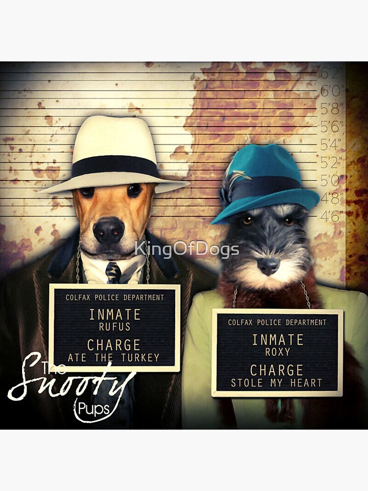 "Bonnie Dog and Clyde Dog" Sticker for Sale by KingOfDogs | Redbubble
