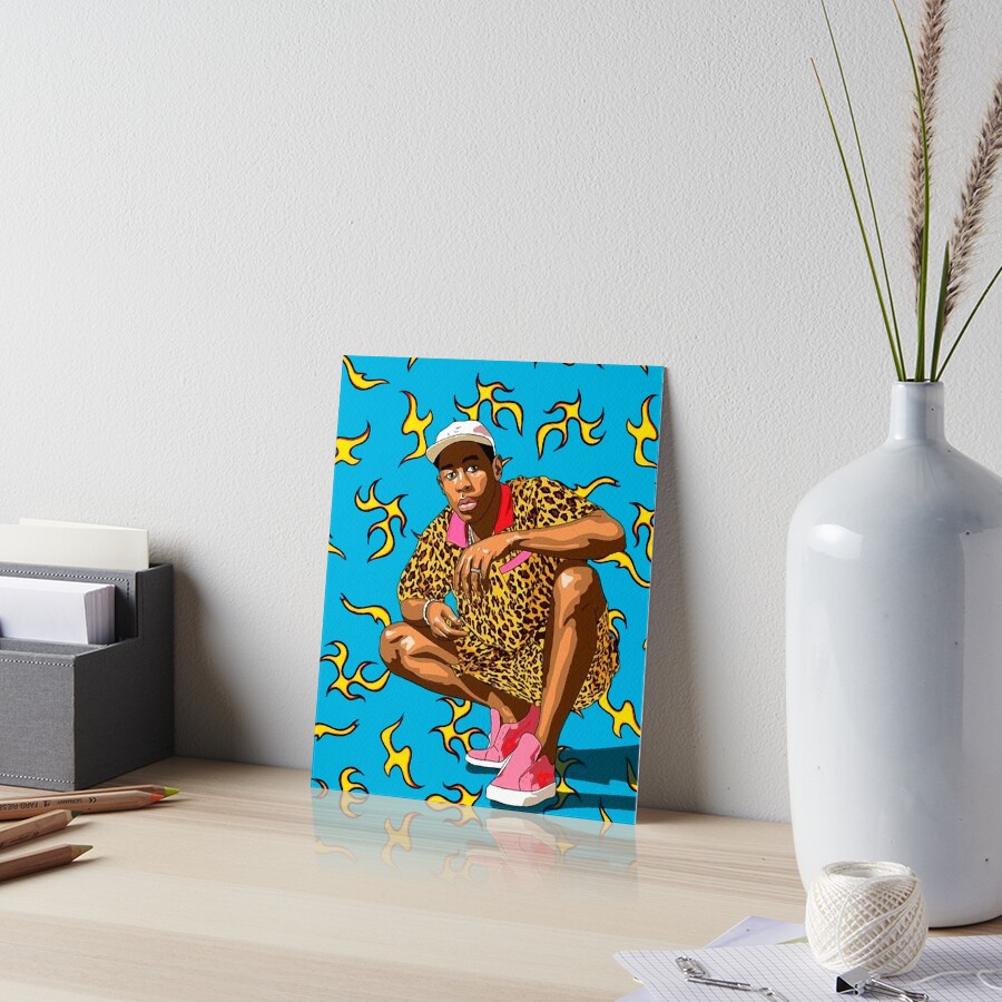 "Rapper Tyler Leopard Vintage Art" Art Board Print by NilsaUS | Redbubble