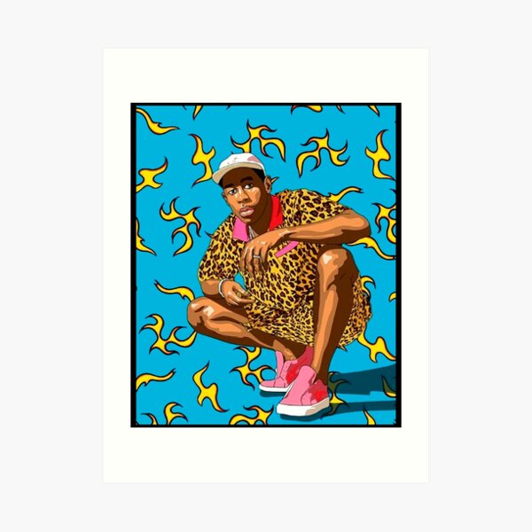 "Rapper Tyler Leopard Vintage Art" Art Print for Sale by NilsaUS ...