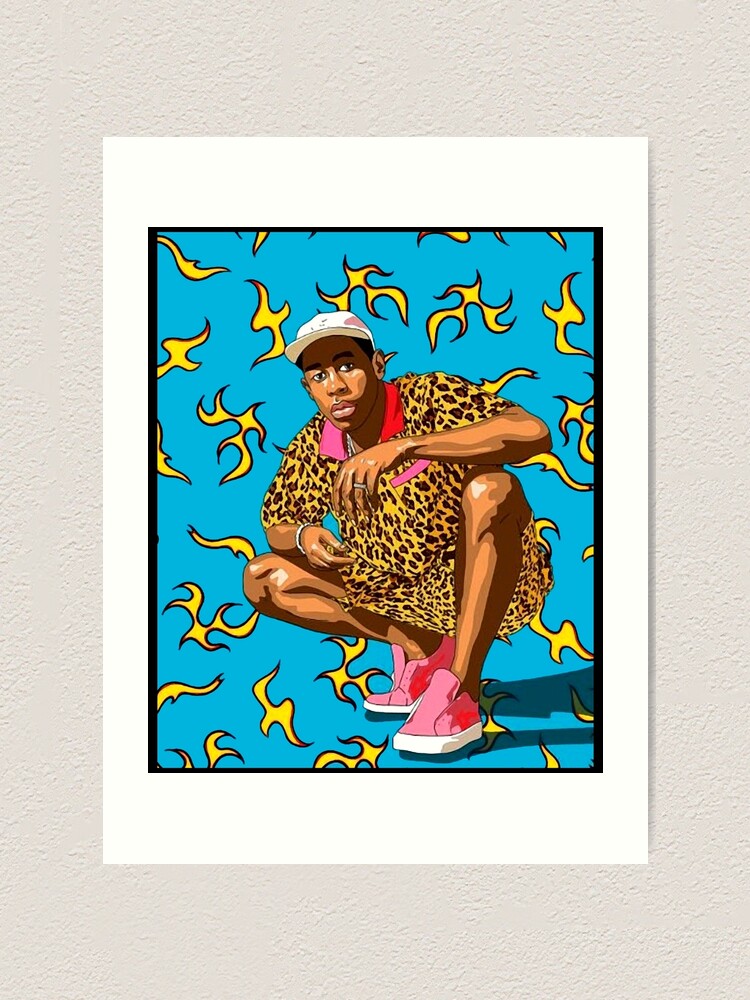 "Rapper Tyler Leopard Vintage Art" Art Print for Sale by NilsaUS ...