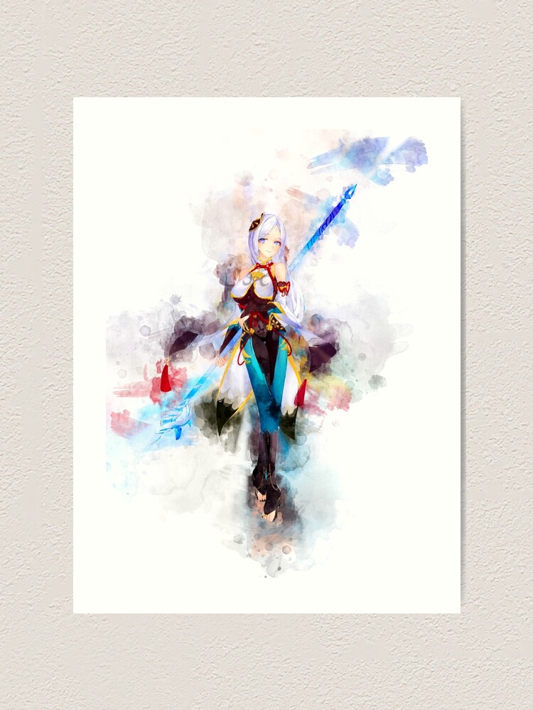 "Shenhe - Genshin Impact (Watercolor)" Art Print for Sale by ...