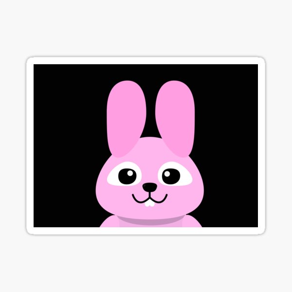 "Cute pink bunny " Sticker for Sale by UNIBLESSED | Redbubble