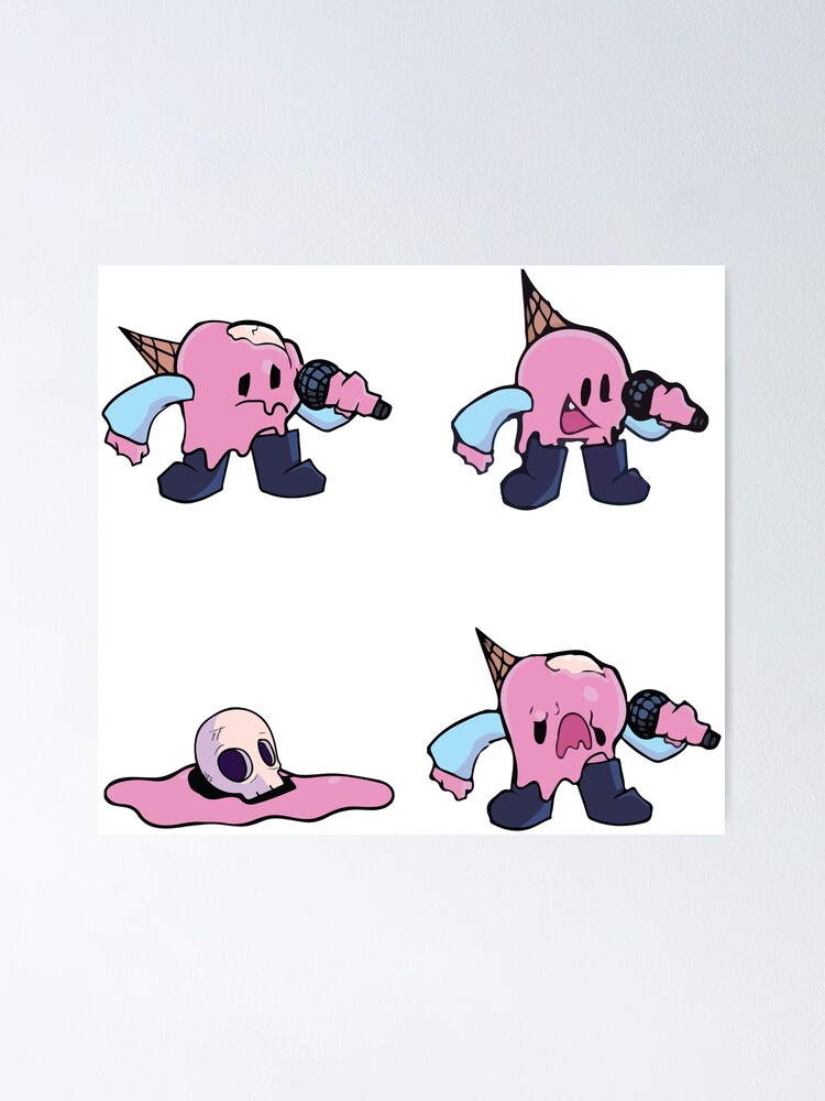 "ice cream fnf" Poster by spamton-funny | Redbubble