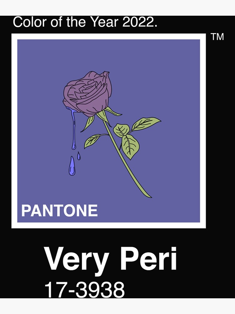 "Hurted Flower Crying In Very Peri " Poster by Suberodesignss | Redbubble