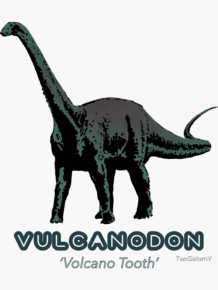 "Vulcanodon #2" Sticker for Sale by TomSaturnV | Redbubble