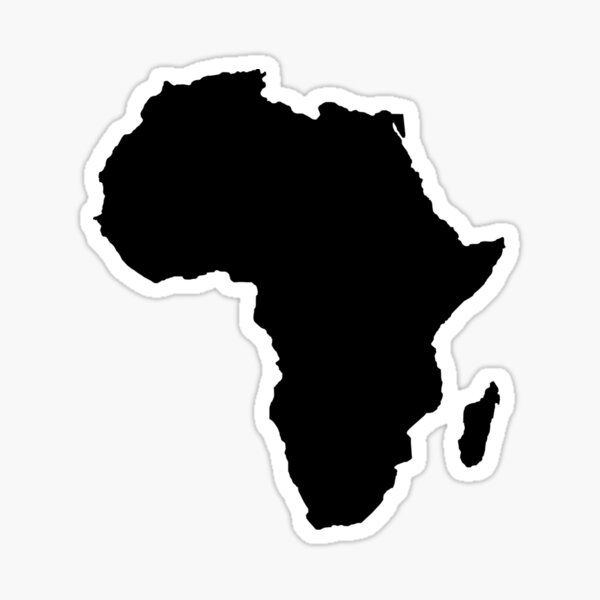 "Africa Map " Sticker for Sale by JustManu | Redbubble