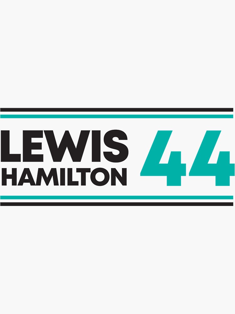 "F1 Lewis Hamilton 44 " Sticker for Sale by TeeTrendingCo | Redbubble
