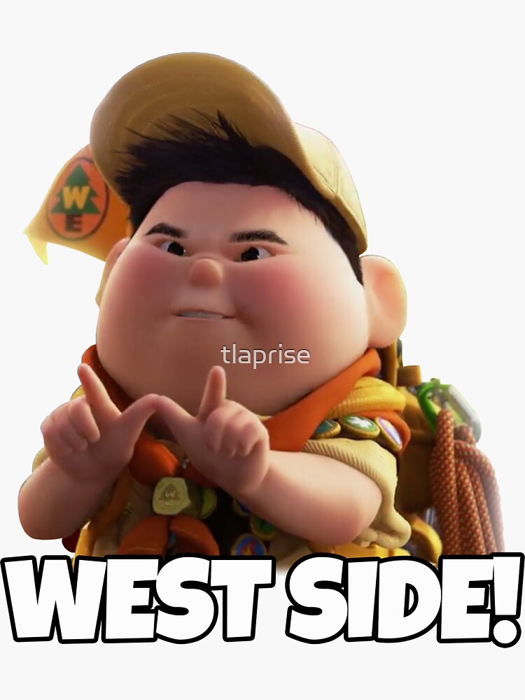 "Russel West Side" Sticker for Sale by tlaprise | Redbubble