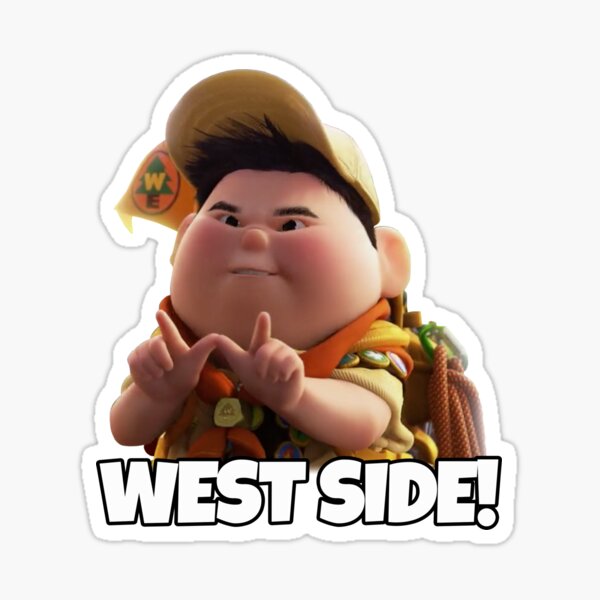 "Russel West Side" Sticker for Sale by tlaprise | Redbubble