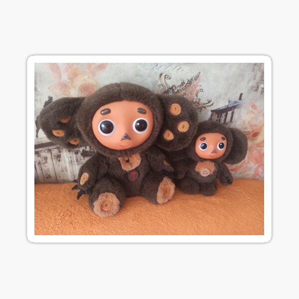 "Cheburashka, Russian cartoon character" Sticker for Sale by Rashkin ...