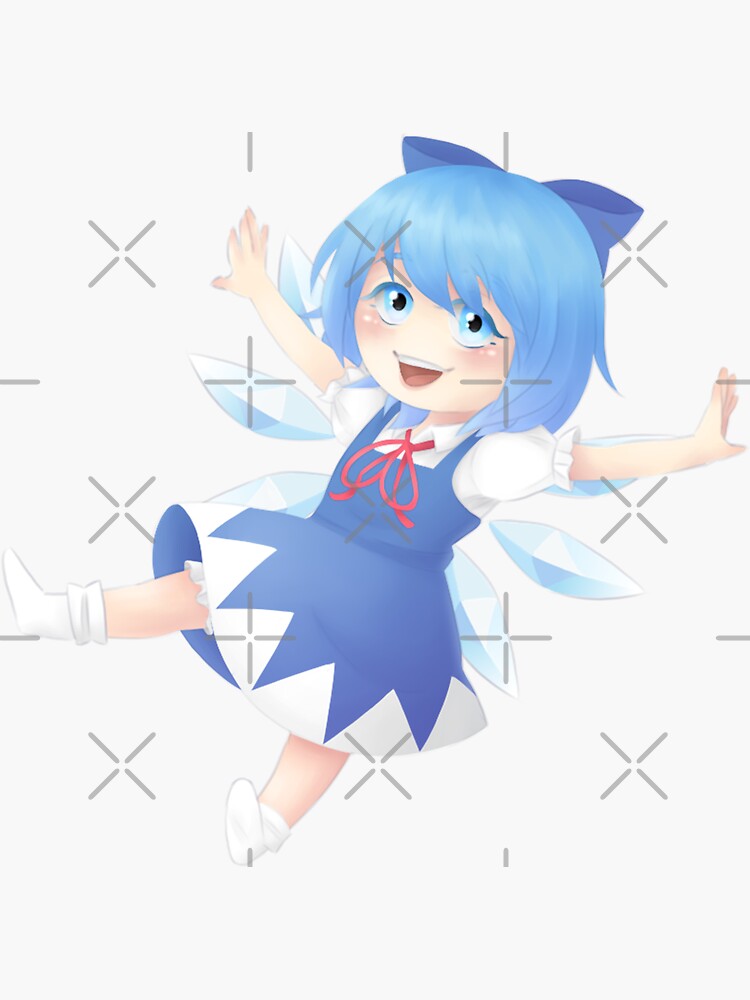 "TouHou Project Cirno" Sticker for Sale by renkun99 | Redbubble