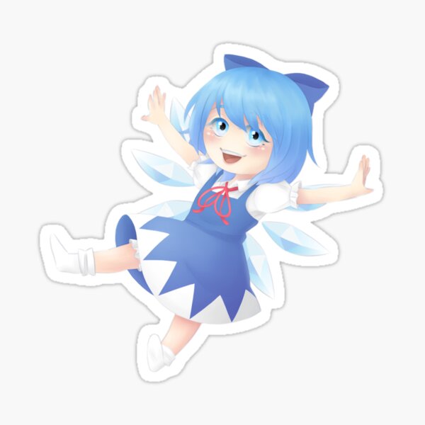"TouHou Project Cirno" Sticker for Sale by renkun99 | Redbubble