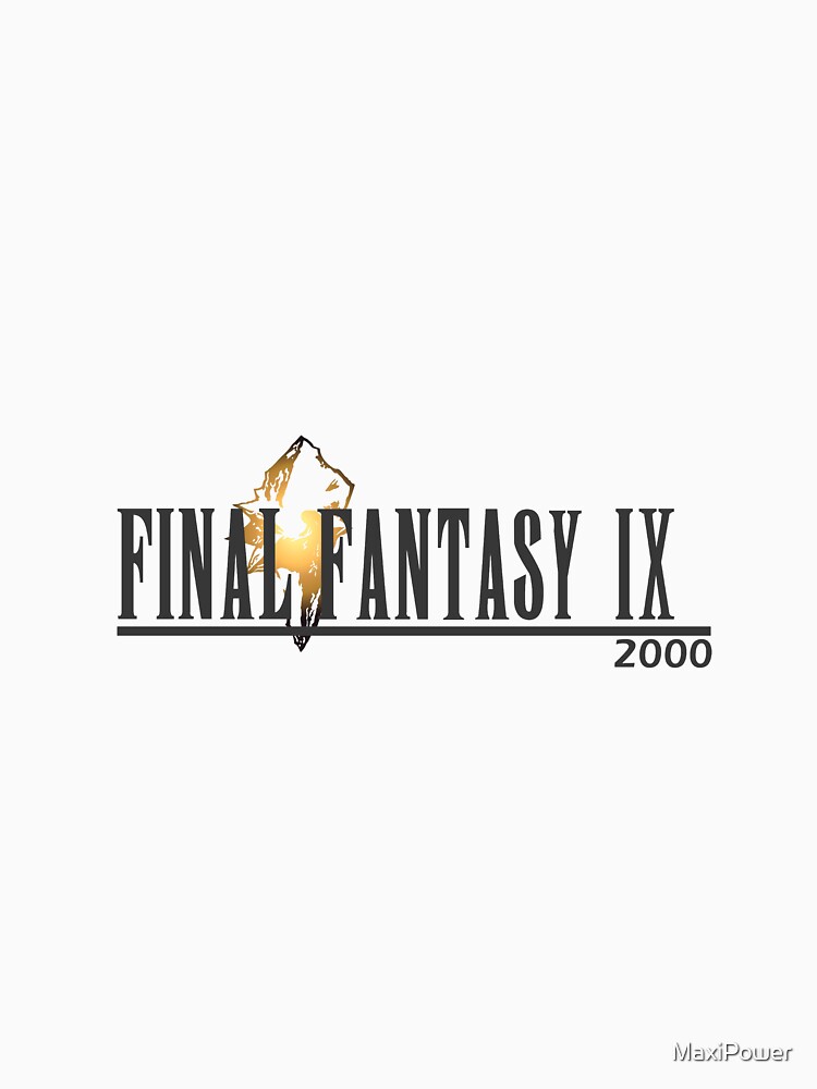 "Final Fantasy 9 Logo" T-shirt by MaxiPower | Redbubble