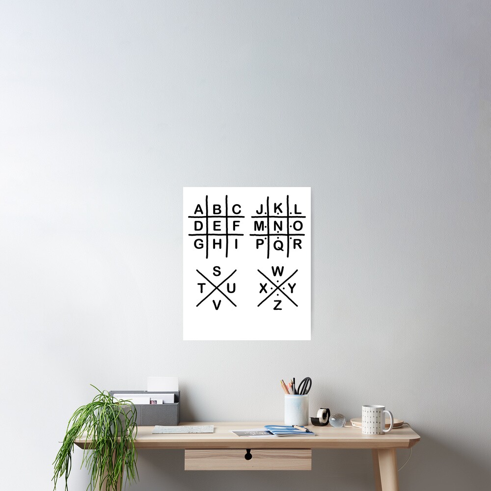 "Pigpen Cipher Code" Poster for Sale by PaulJChapman | Redbubble