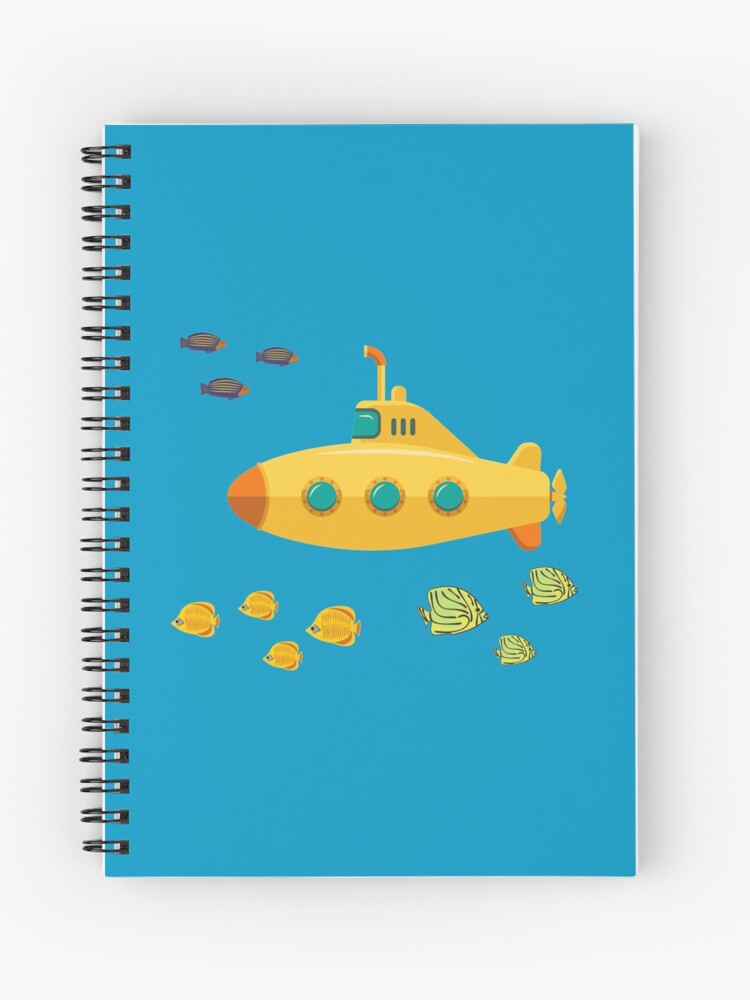 "Yellow submarine" Spiral Notebook for Sale by lakokakr | Redbubble
