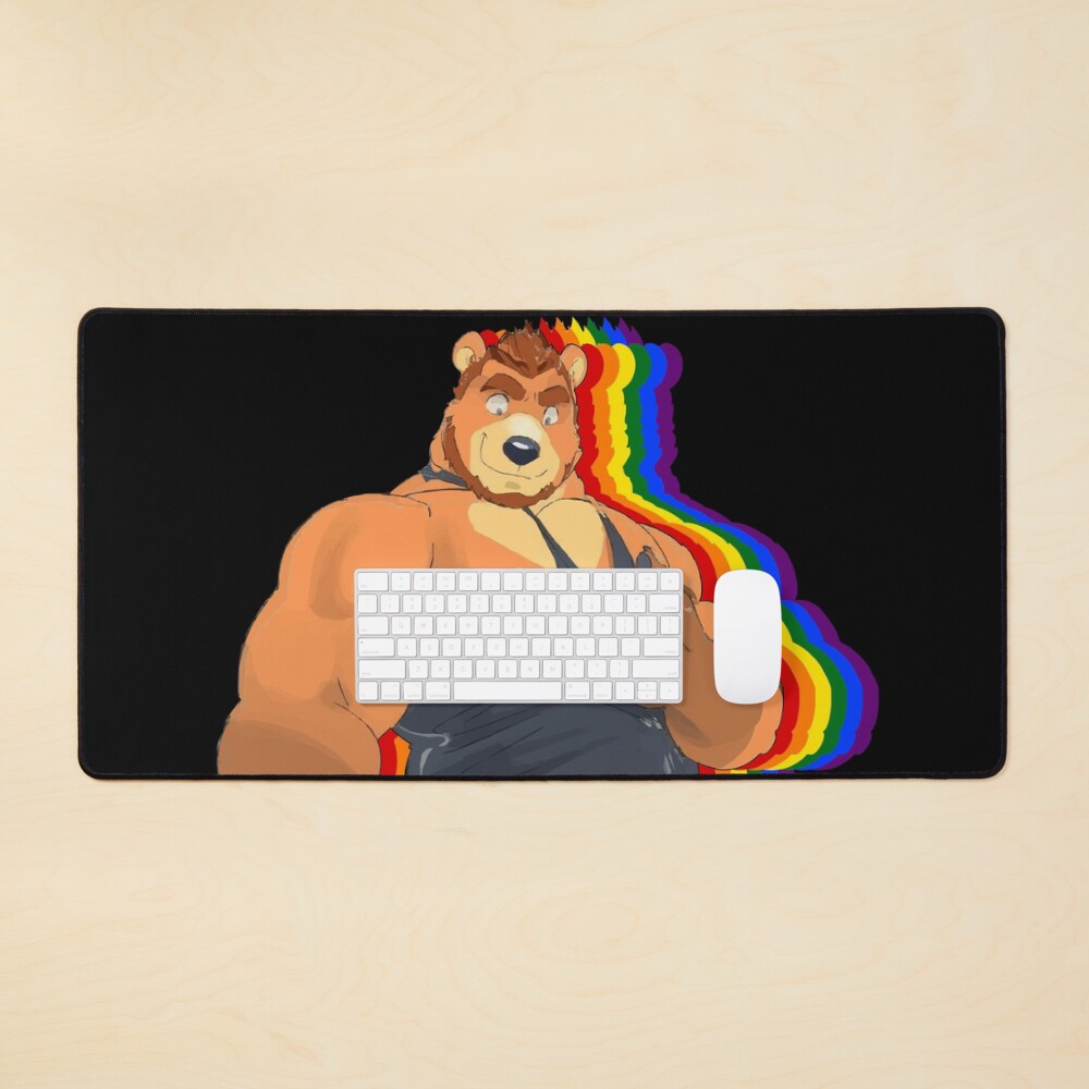 Tapis De Souris Ours Gay Poilu Par Theereko Redbubble