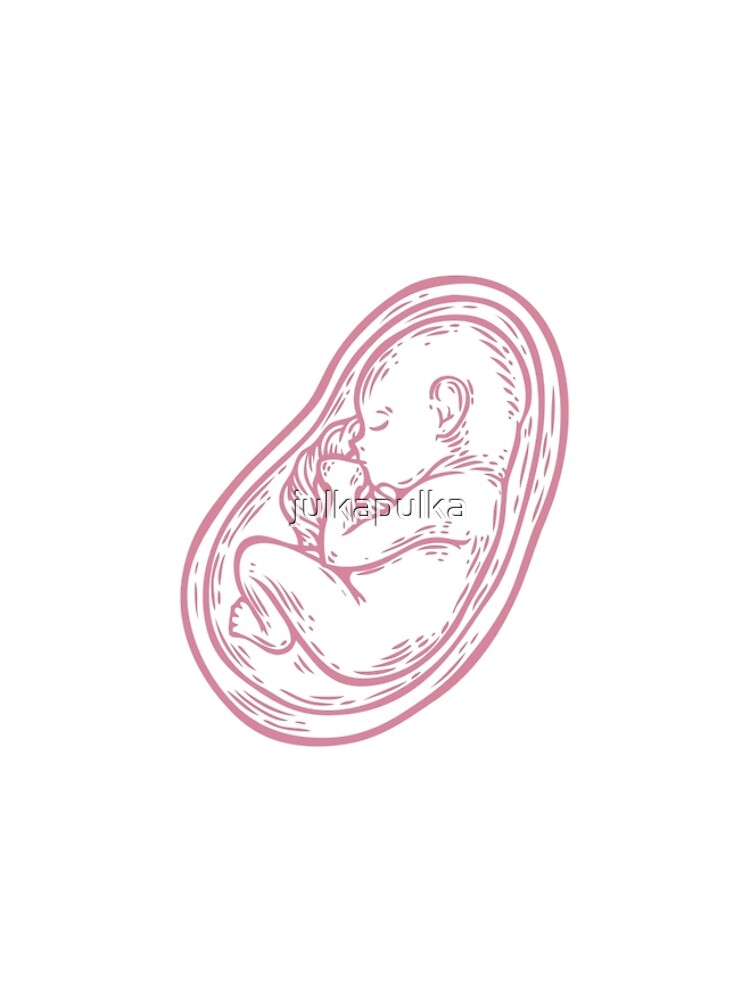 "Human fetus concept hand drawn vector illustration prenatal growing ...