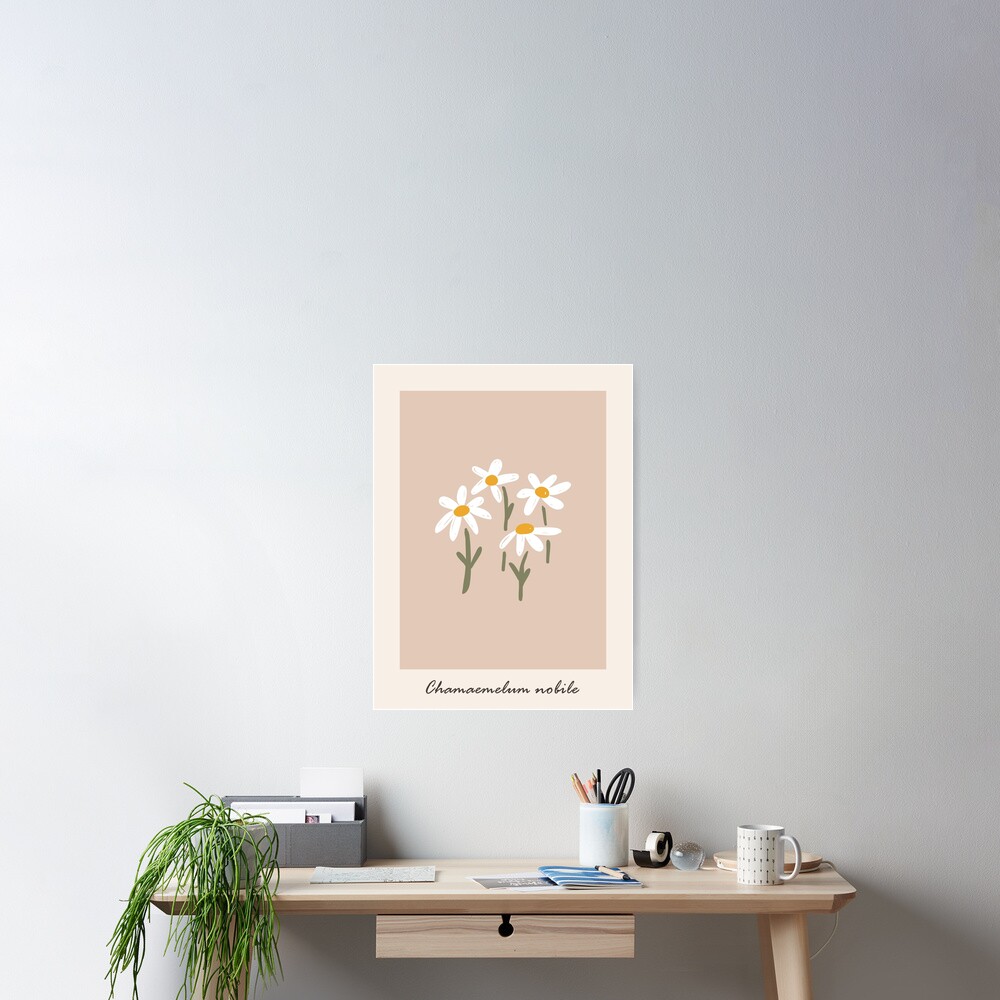 "Cute chamomile art, Flower market, Retro print, Cottagecore, Posters ...