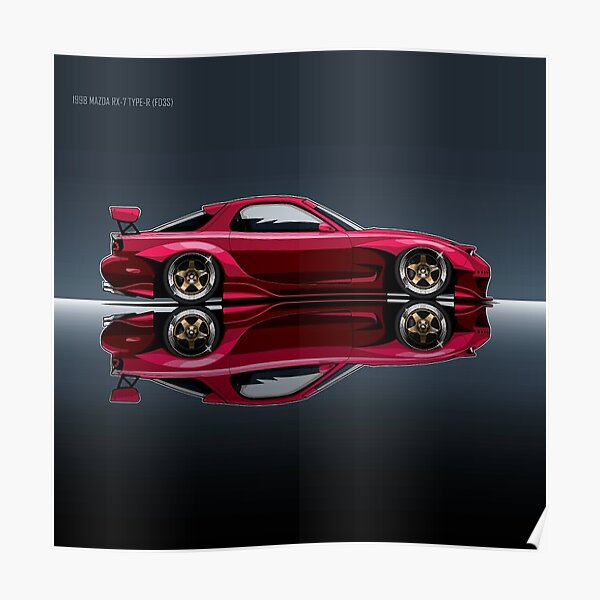 Póster «1998 Mazda RX-7 Tipo-R (FD3S)» de bmPROductions | Redbubble