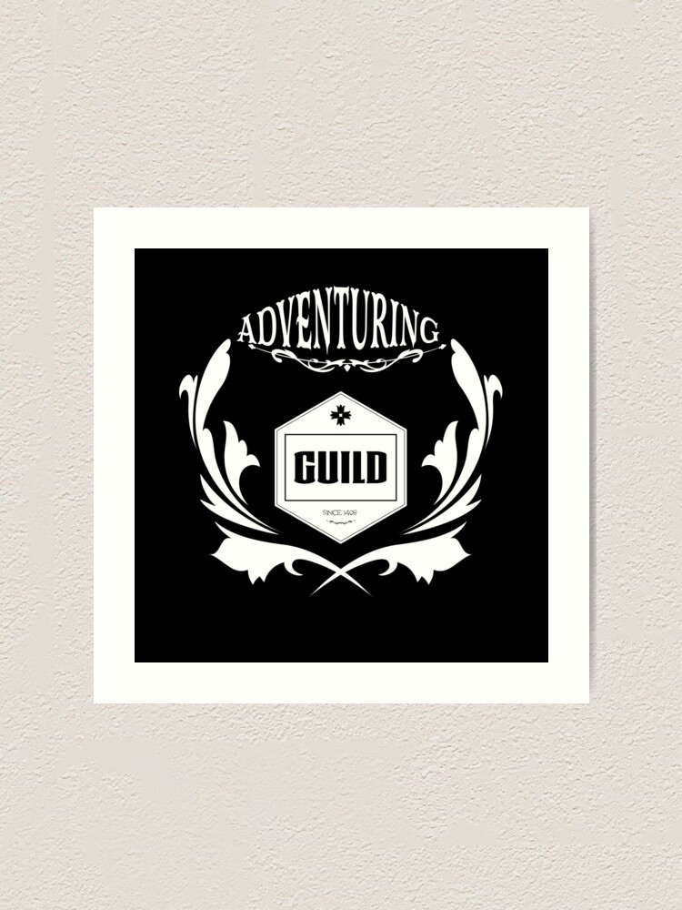 "Adventuring guild logo" Art Print for Sale by SpinnerED | Redbubble