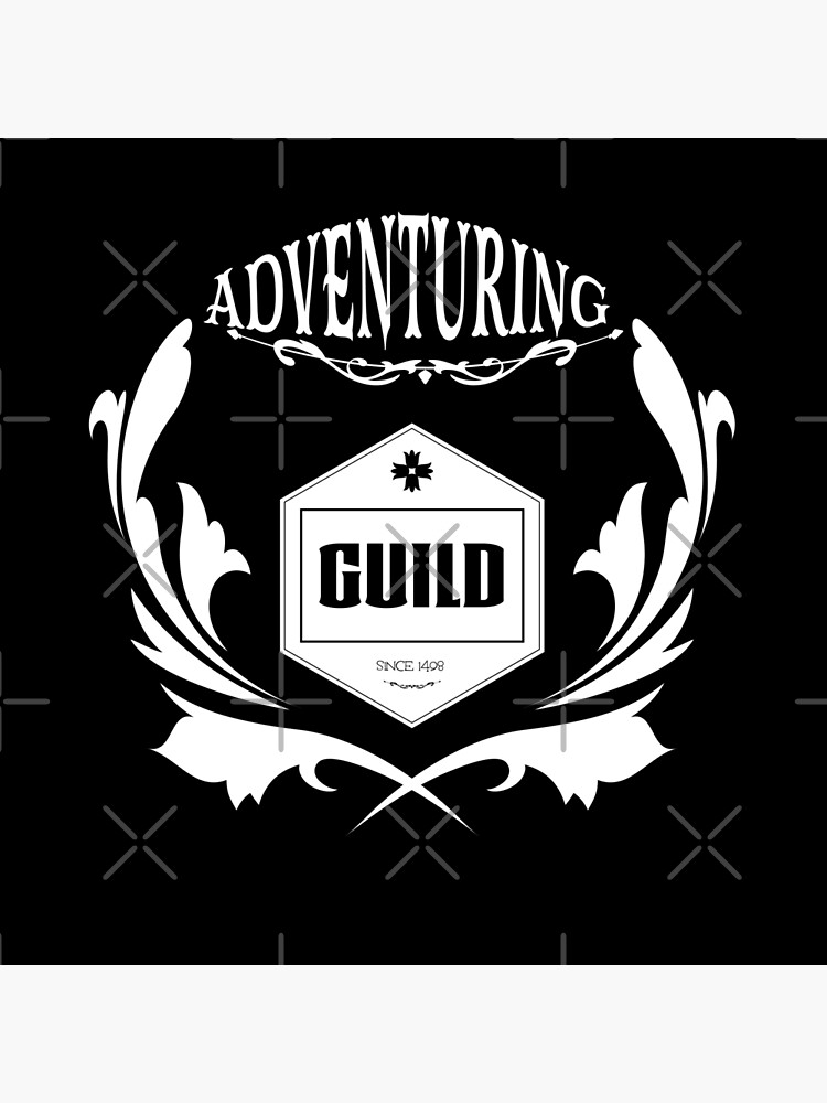 "Adventuring guild logo" Art Print for Sale by SpinnerED | Redbubble