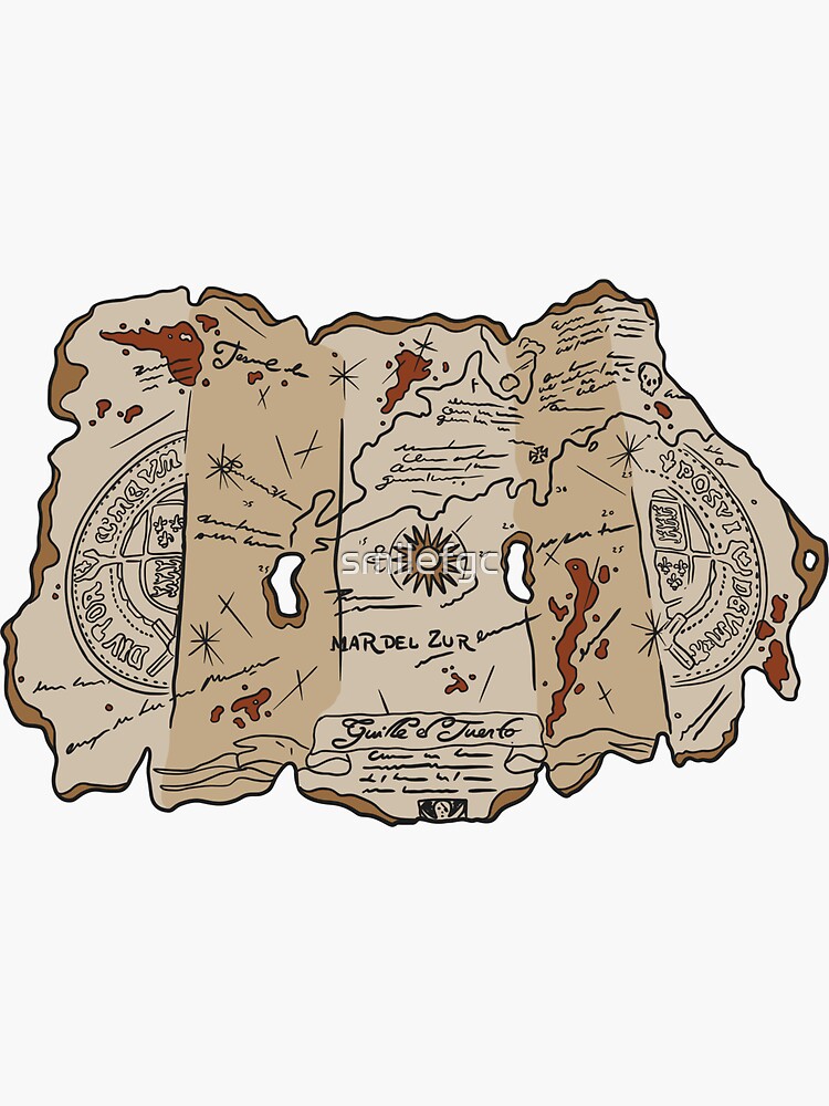 "THE GOONIES - Map" Sticker for Sale by smilefgc | Redbubble