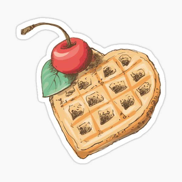 "Waffle " Sticker by FreddieRobson | Redbubble