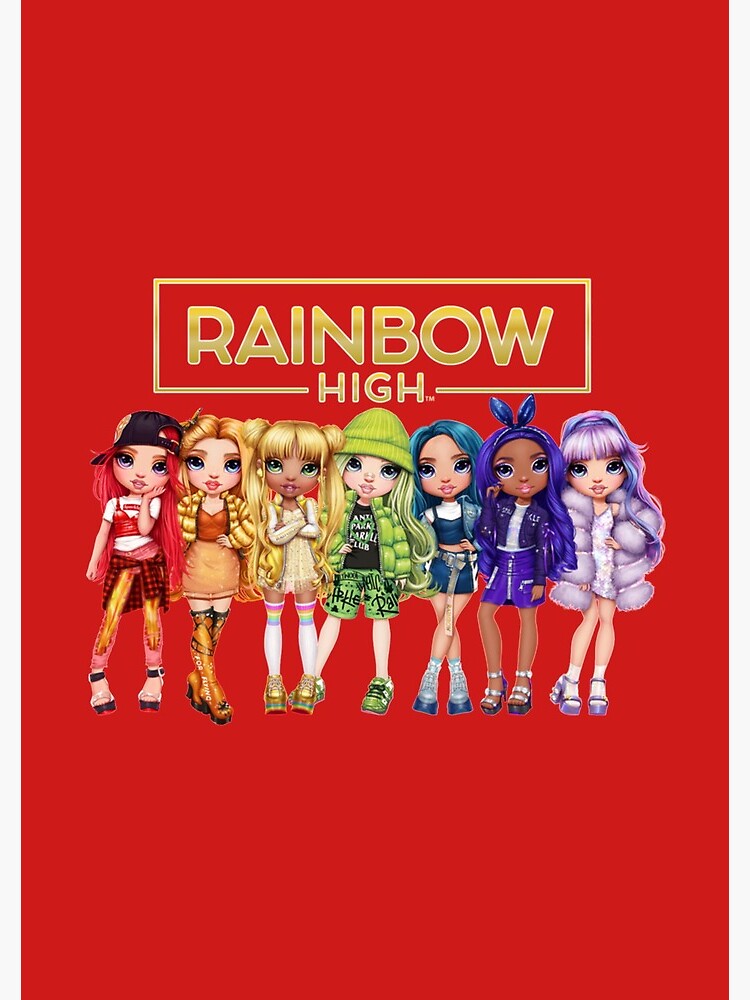 "Rainbow High main characters and logo " Spiral Notebook by ETXapparelz ...