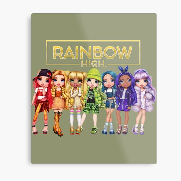 "Rainbow High main characters and logo " Metal Print by ETXapparelz ...