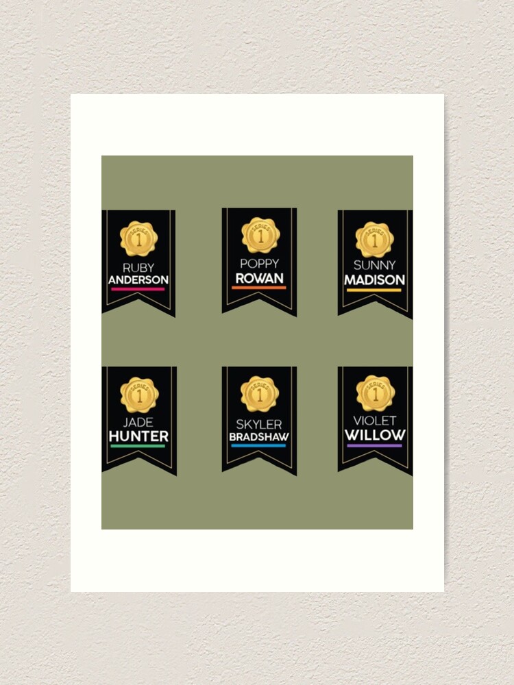 "Rainbow High series 1 character logos " Art Print for Sale by ...