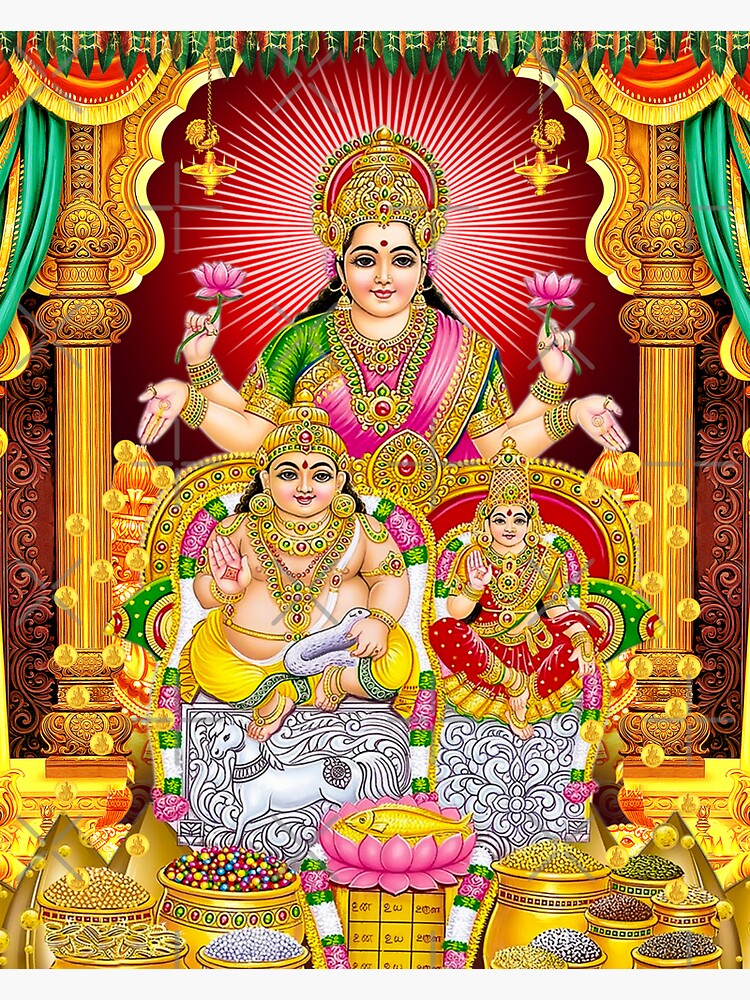 "Sri lakshmi Kubera " Sticker for Sale by VIJAYDIGITAL | Redbubble